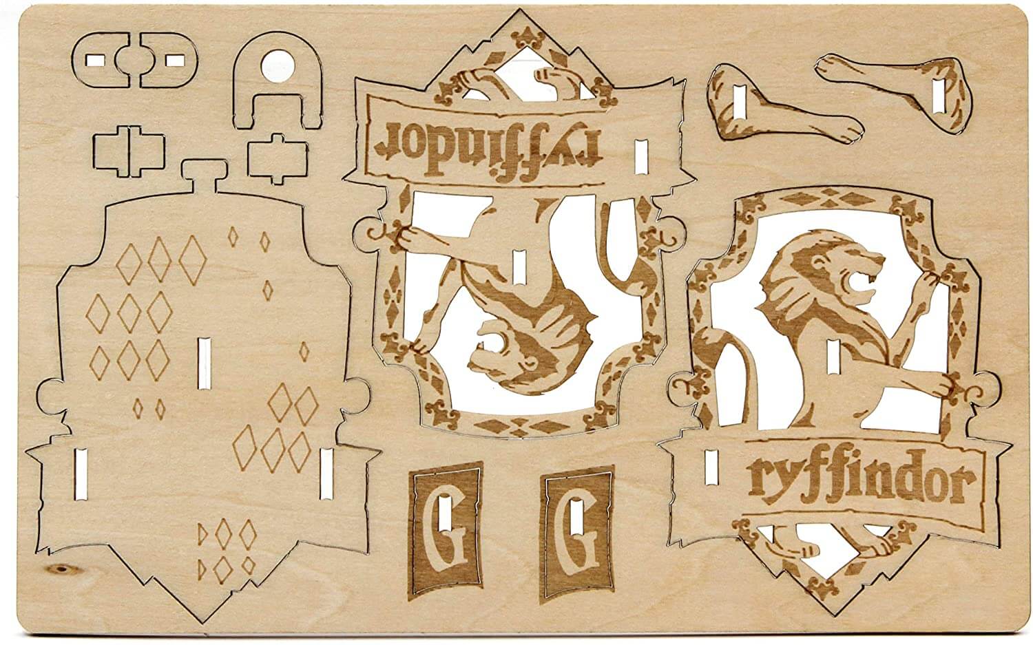 Gryffindor 3D Hanging Wood Decoration | Fandom Shop